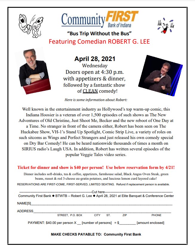 Trip Flyers - Community First Bank of Indiana