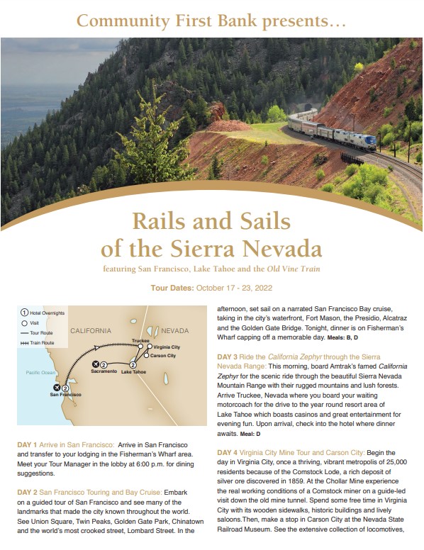 Trip Flyers - Community First Bank of Indiana